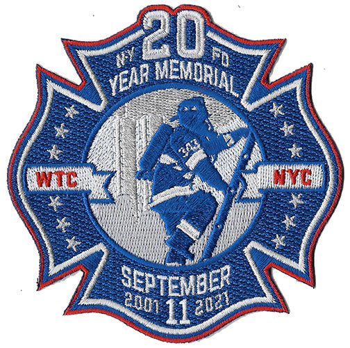 Copy of 20 Year Memorial 9-11 WTC Fire Patch | Eagle Emblems & Graphics