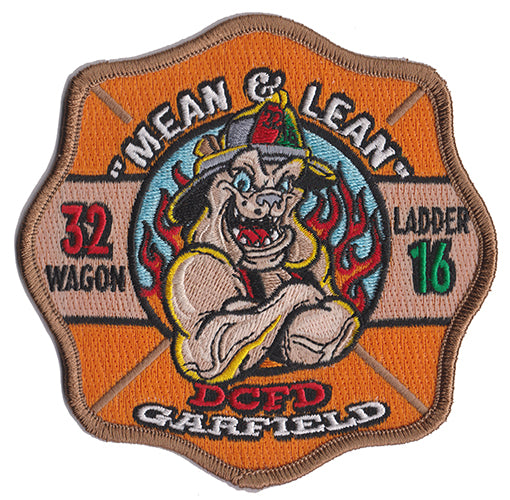 DCFD Engine 32 Ladder 16 NEW 2023 Garfield Mean & Lean Fire Patch ...
