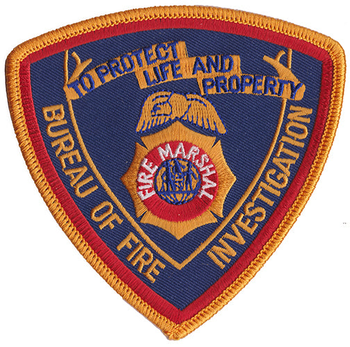 New York City Fire Marshal Fire Patch | Eagle Emblems & Graphics