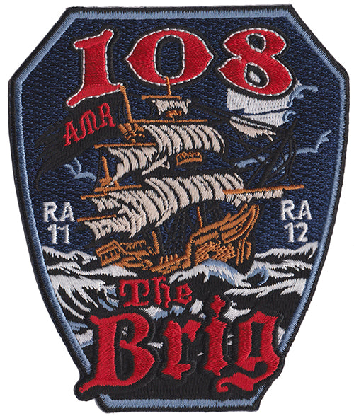 LA County 108 The Brig NEW Fire Patch | Eagle Emblems & Graphics