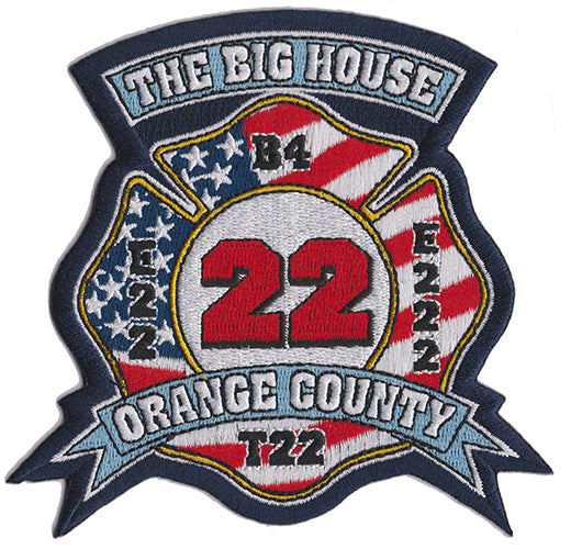 Orange County, CA Station 22 The Big House Fire Patch | Eagle Emblems ...