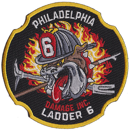 Philadelphia Ladder 6 Damage Inc. Color Fire Patch | Eagle Emblems ...