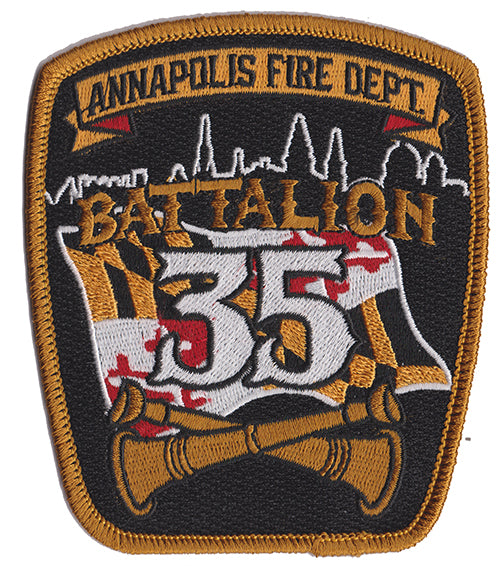 Annapolis, MD Battalion 35 Fire Patch | Eagle Emblems & Graphics