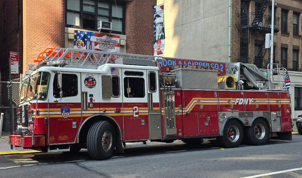 FDNY Ladder 2 Fire Photo Print | Eagle Emblems & Graphics