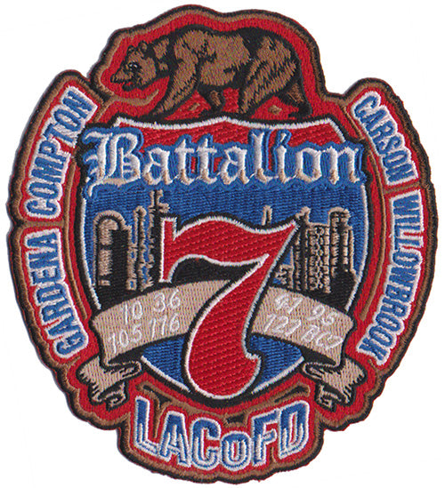 LA County Battalion 7 Gardena-Compton-Carson Fire Patch | Eagle Emblems ...