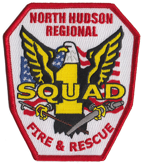 North Hudson, NJ Squad Company 1 NEW Fire Patch | Eagle Emblems & Graphics