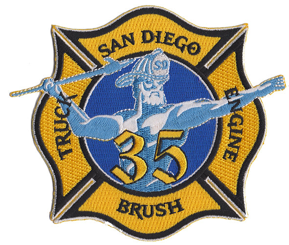 San Diego Station 35 Fire Patch | Eagle Emblems & Graphics