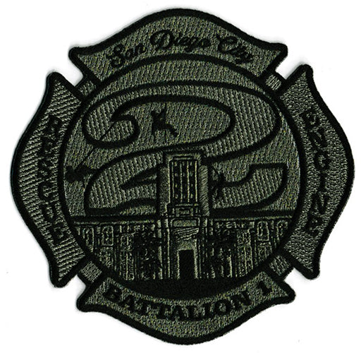 San Diego Station 2 Battalion 1 Subdued/Olive Fire Patch | Eagle ...