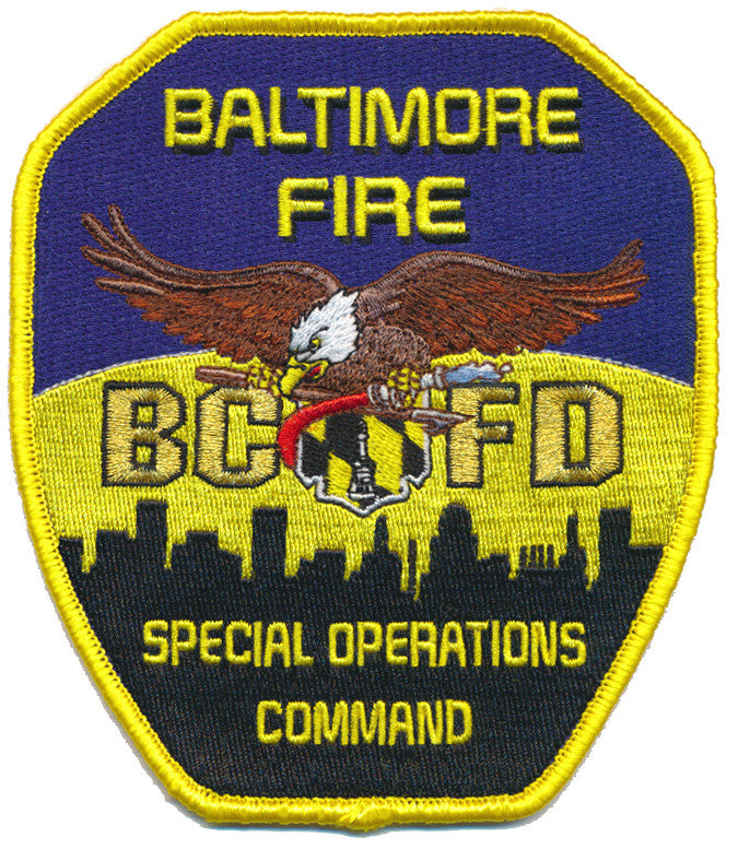 Baltimore Ems Patches Baltimore City Patches | Eagle Emblems