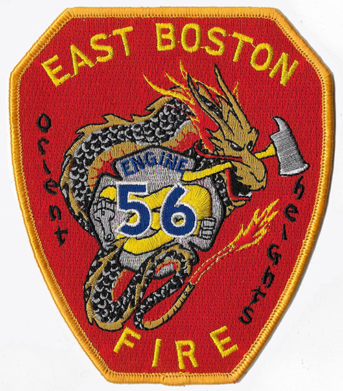 Boston Engine 56 Orient Heights Fire Patch | Eagle Emblems & Graphics