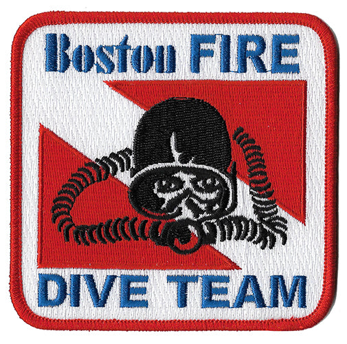 Boston Fire Department Dive Team Patch | Eagle Emblems & Graphics