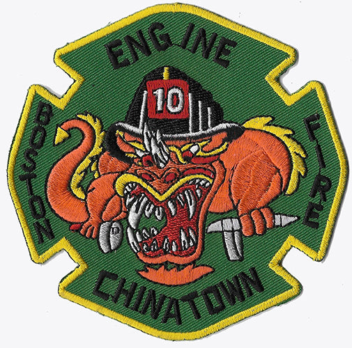 Boston Engine 10 Chinatown Fire Patch | Eagle Emblems & Graphics