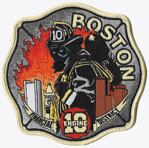 Boston Engine 10 Financial District Fire Patch | Eagle Emblems & Graphics
