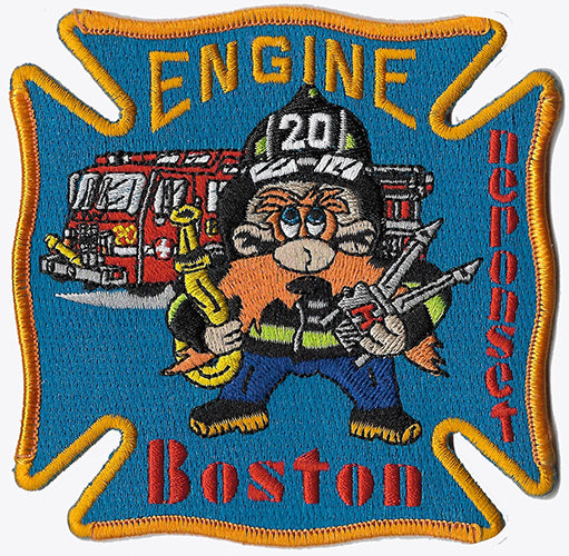 Boston Engine 20 Neponset Fire Patch | Eagle Emblems & Graphics