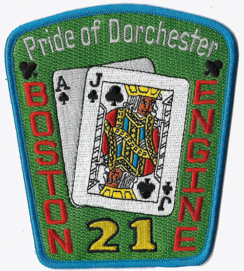 Boston Engine 21 Pride of Dorchester Cards Design Fire Patch | Eagle ...