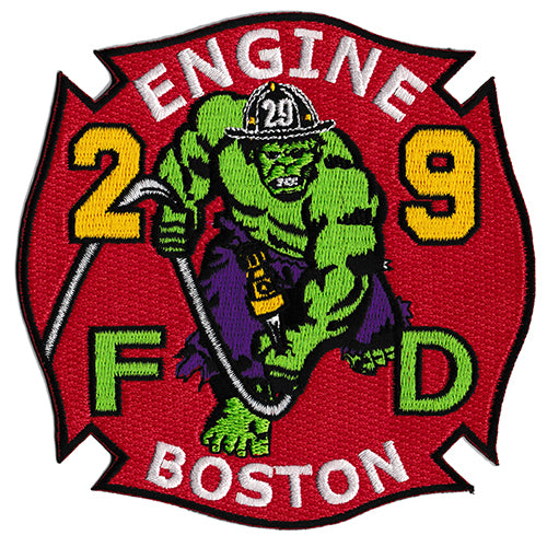 Boston Engine 29 Hulk Design NEW Patch | Eagle Emblems & Graphics