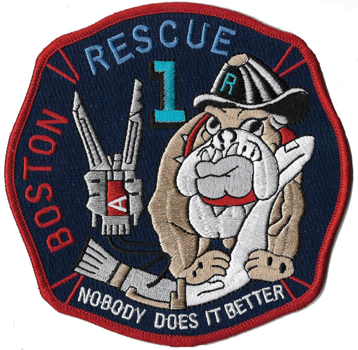 Boston Rescue 1 Nobody Does It Better Bulldog Navy Fire Patch | Eagle ...