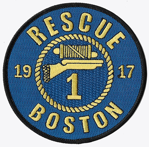 Boston Rescue 1 Est. 1917 Fire Patch | Eagle Emblems & Graphics