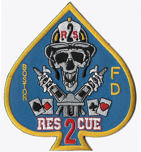 Boston Rescue 2 "Spade" Fire Patch | Eagle Emblems & Graphics