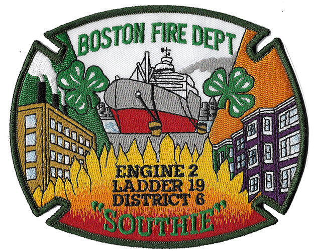 Boston Engine 2 Ladder 19 District 6 Southie New Fire Patch | Eagle ...