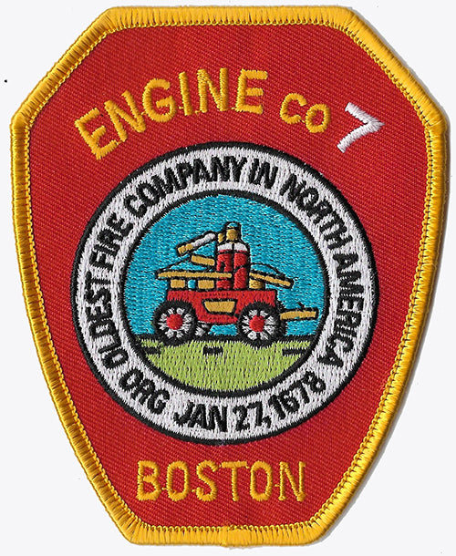 Boston Engine 7 Vintage Fire Patch | Eagle Emblems & Graphics