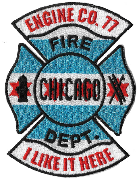 Chicago Engine 77 Fire Patch | Eagle Emblems & Graphics