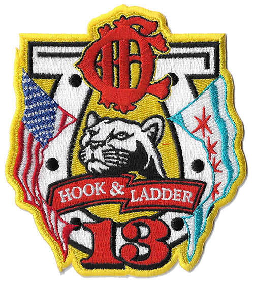 Chicago Hook & Ladder 13 Fire Patch | Eagle Emblems & Graphics