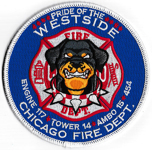 Chicago E-117 TL-14 Ambo 15 Pride of the Westside Fire Patch | Eagle ...