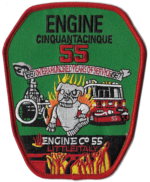 Philly Fire Engine 55 Logo FDNY Patches Tshirts Decals | Eagle Emblems