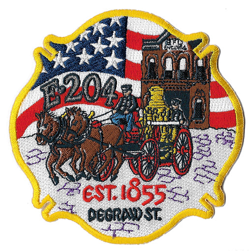 New York City Engine 204 DeGraw St. Patch | Eagle Emblems & Graphics