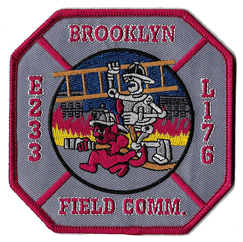 New York City Engine 233 Ladder 176 Field Comm Patch | Eagle Emblems ...
