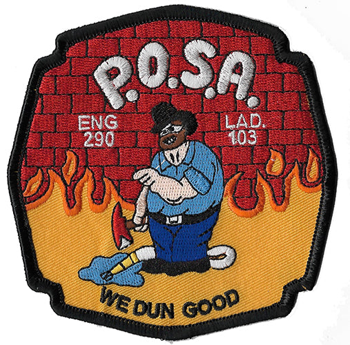 New York City Engine 290 Ladder 103 POSA Patch | Eagle Emblems & Graphics