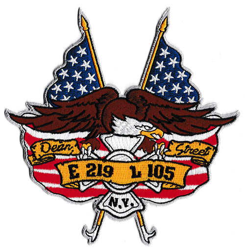 New York City Engine 219 Tower Ladder 105 Dean St. Eagle NEW Fire Patc ...