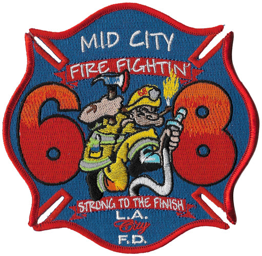 LAFD Station 68 Patch | Eagle Emblems & Graphics