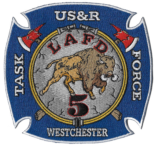 LAFD Station 5 Westchester USAR Fire Patch | Eagle Emblems & Graphics