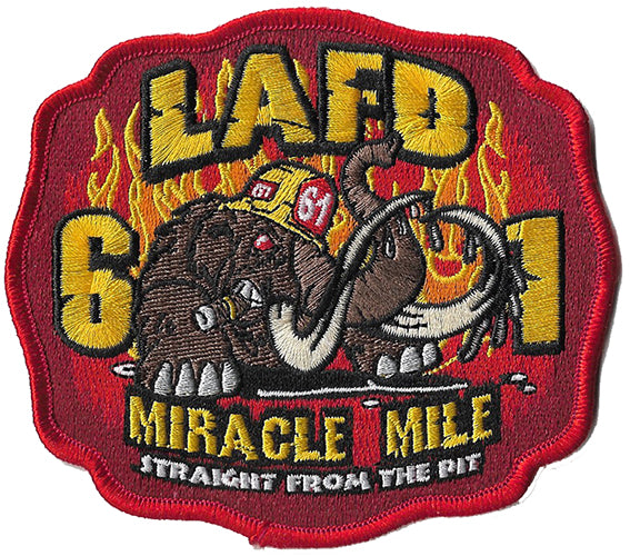 LAFD Station 61 Miracle Mile Straight From the Pit Fire Patch | Eagle ...