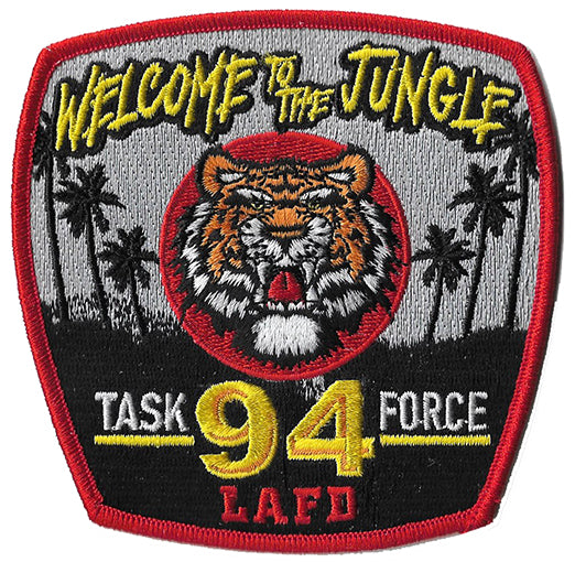 LAFD Station 94 Welcome to the Jungle Grey Patch | Eagle Emblems & Graphics