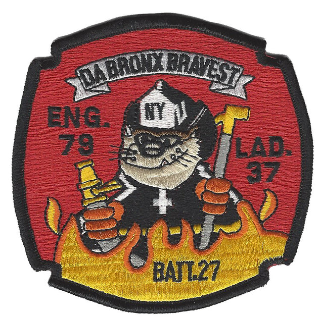 New York City E-79 L-37 Da Bronx Bravest Patch | Eagle Emblems & Graphics