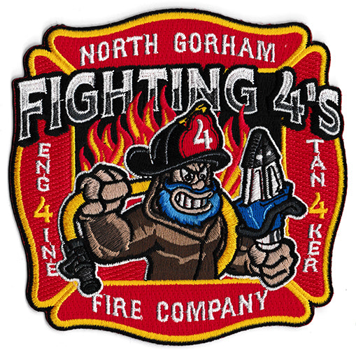 North Gorham Station 4 Fighting 4's Fire Patch | Eagle Emblems & Graphics