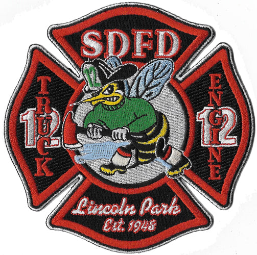San Diego Station 12 "Maltese" Fire Patch | Eagle Emblems & Graphics