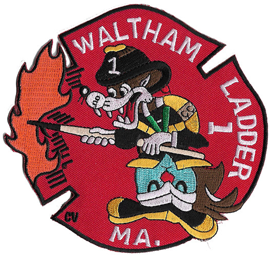 Waltham , MA Ladder 1 Fire Patch | Eagle Emblems & Graphics