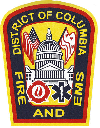 DCFD 4" Vinyl Decal | Eagle Emblems & Graphics