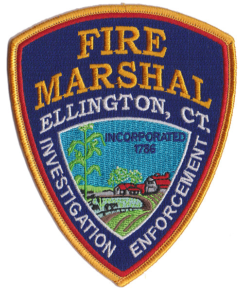 Ellington, CT Fire Marshal Investigation Enforcement Patch | Eagle ...