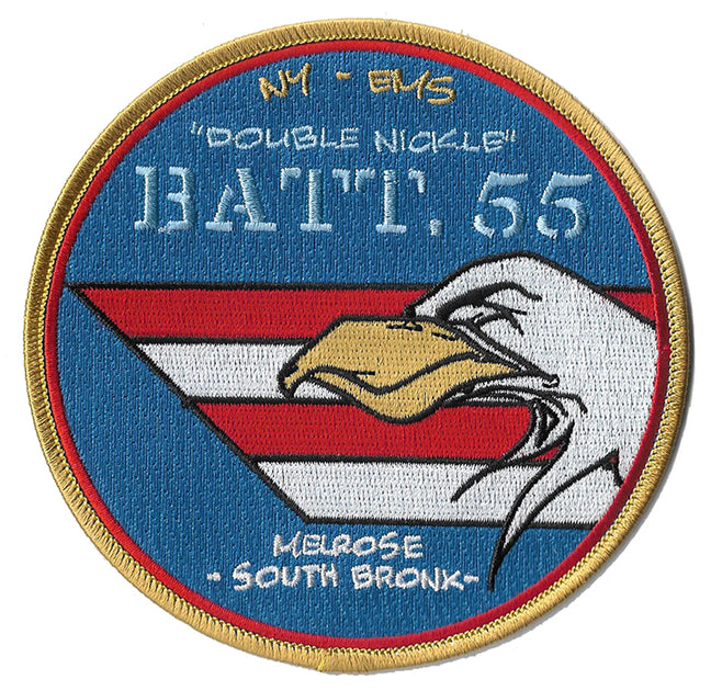 New York City EMS Battalion 55 "South Bronx" Patch | Eagle Emblems ...