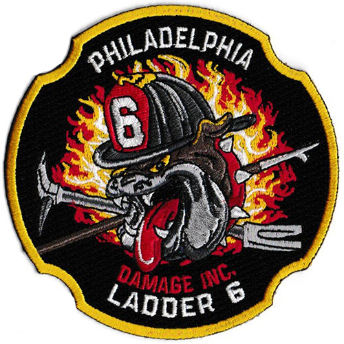 Philadelphia Ladder 6 Damage Inc. Fire Patch | Eagle Emblems & Graphics