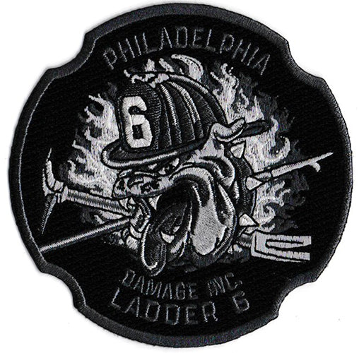 Philadelphia Ladder 6 Damage Inc. Subdued Fire Patch | Eagle Emblems ...