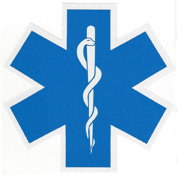 Star of Life 4" Decal | Eagle Emblems & Graphics
